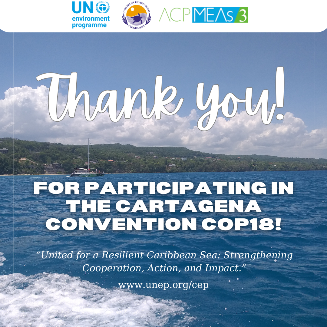 Thank You for Joining the Cartagena Convention COPs in Kingston ...