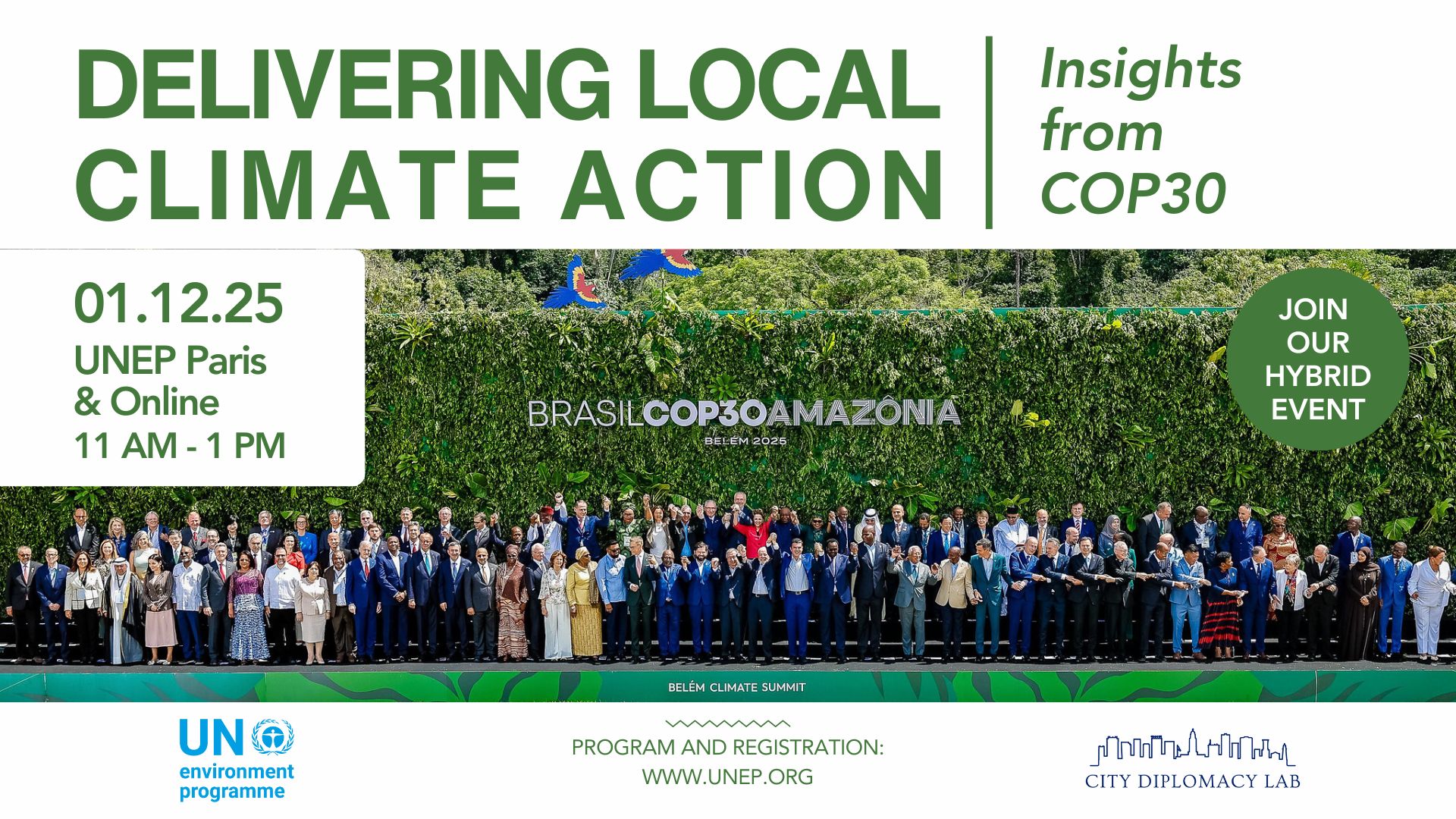 Deliver Local Climate Action with Cities - After COP30